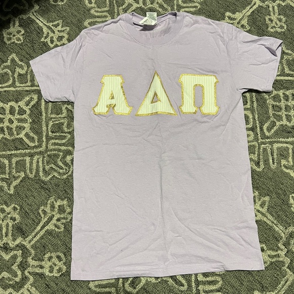 Gildan | Tops | Alpha Delta Pi Adpi Greek Letters Shirt | Poshmark